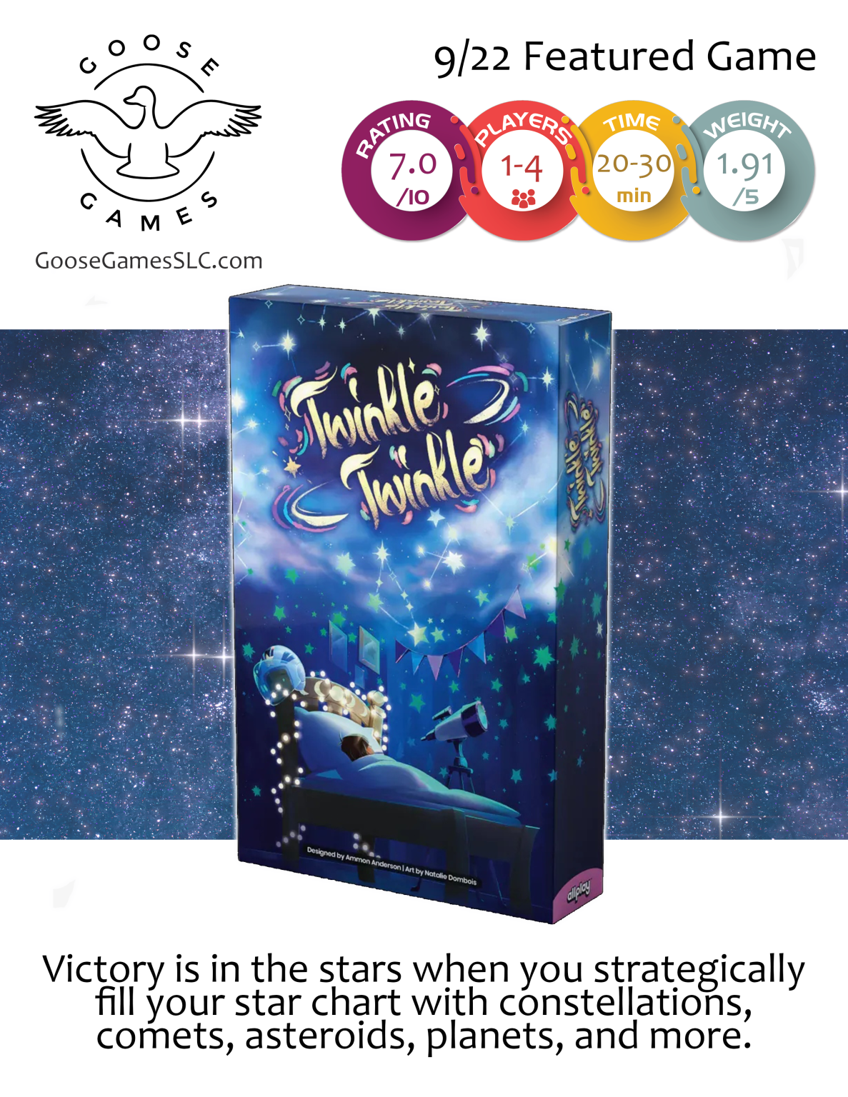 Twinkle Twinkle 9/22/2025 – GOOSE GAMES SLC